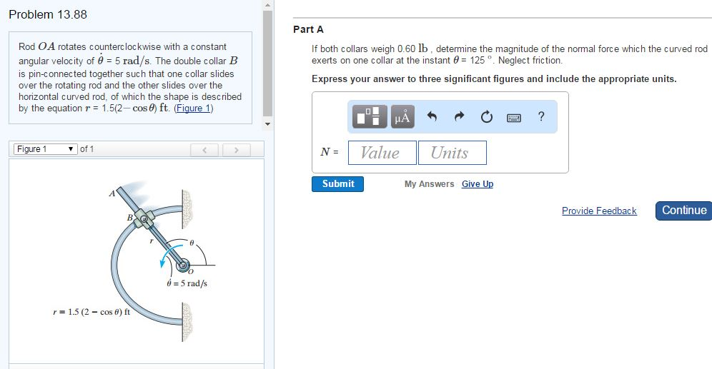 Solved Rod OA rotates counterclockwise with a constant | Chegg.com