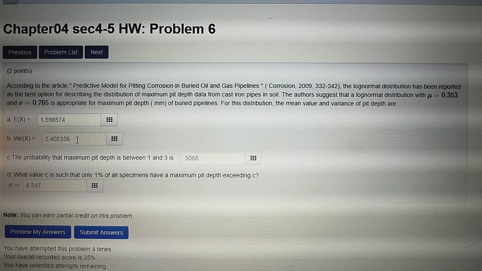Solved Chapter04 sec4-5 HW: Problem 6 Previous Problem List | Chegg.com