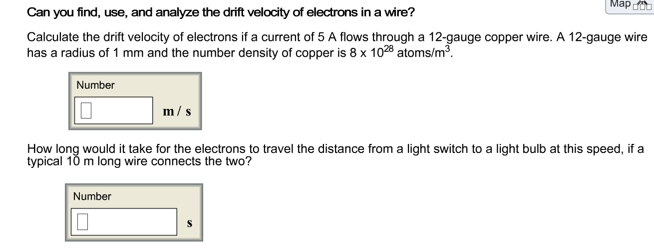 Solved Can you find, use, and analyze the drift velocity of | Chegg.com
