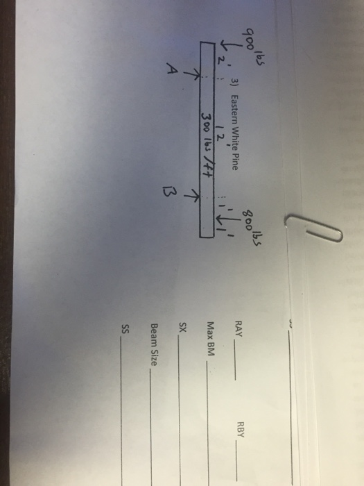 Solved Maximum bending moment Section modulus Beam size | Chegg.com