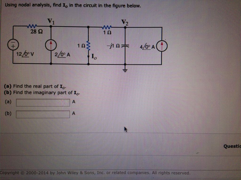 Solved Find Voltage V0 0699