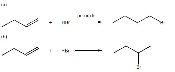 Solved peroxide + HBr HBr- | Chegg.com