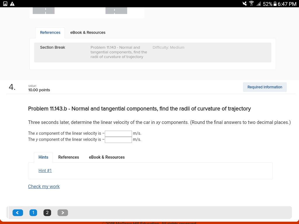 Solved 52%6:46 PM Use the sub navigation below to navigate | Chegg.com