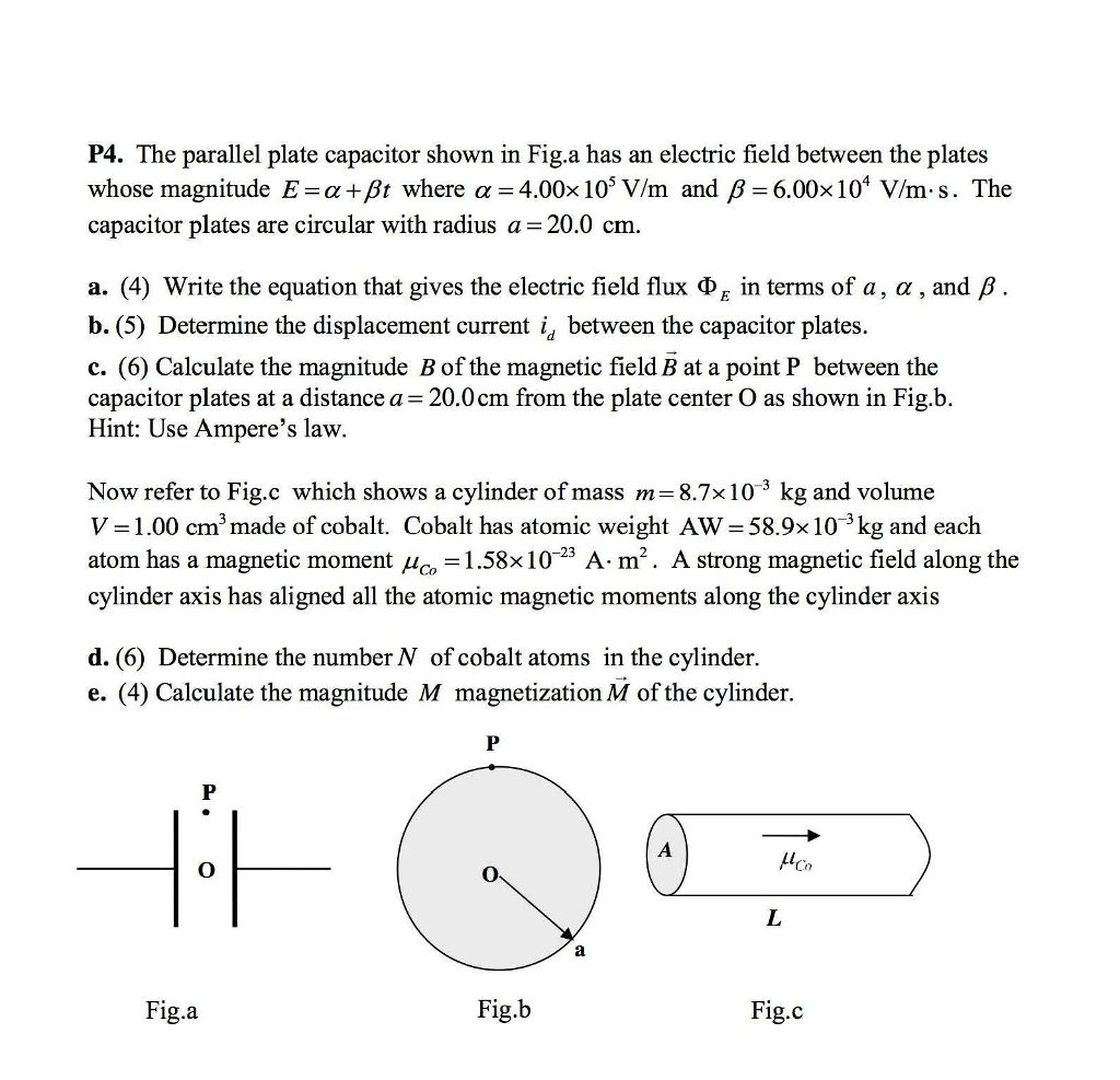 Electric Field Equation Capacitor
