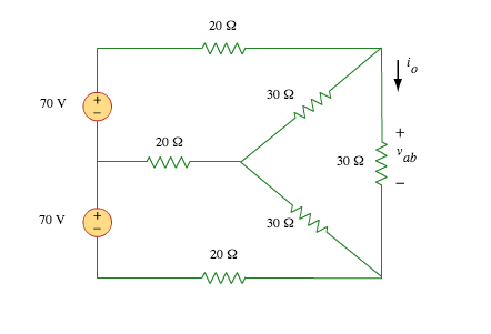 Solved Use mesh analysis to find Vab and i0 in the circuit | Chegg.com
