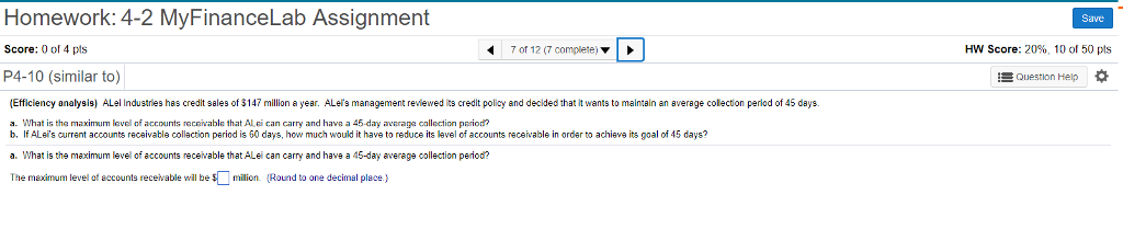 Solved Homework 4 2 Myfinancelab Assignment Save Score 0