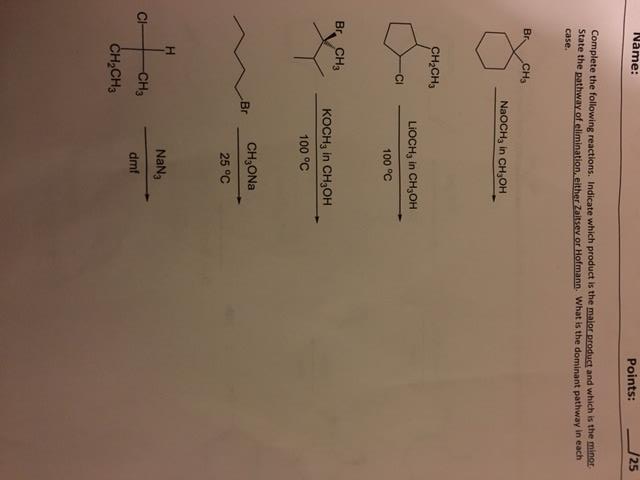 Solved Complete the following reactions. Indicate which | Chegg.com