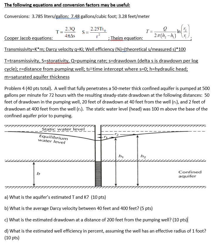 Solved The following equations and conversion factors mav be | Chegg.com