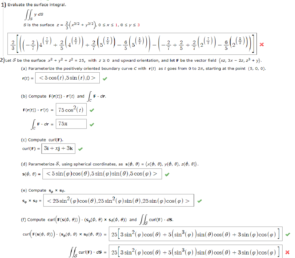 Solved 1) Evaluate the surface integral. y ds S is the | Chegg.com Solved 1) Evaluate the surface integral. y ds S is the | Chegg.com