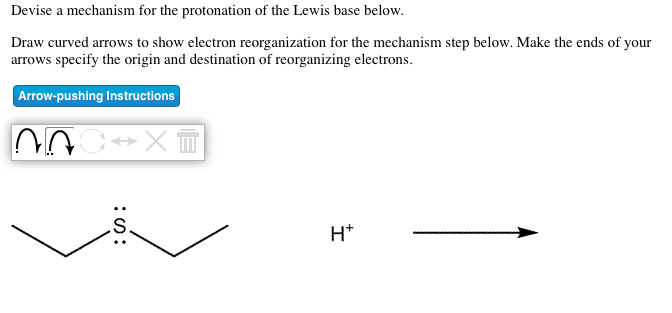 Solved Devise a mechanism for the protonation of the Lewis | Chegg.com