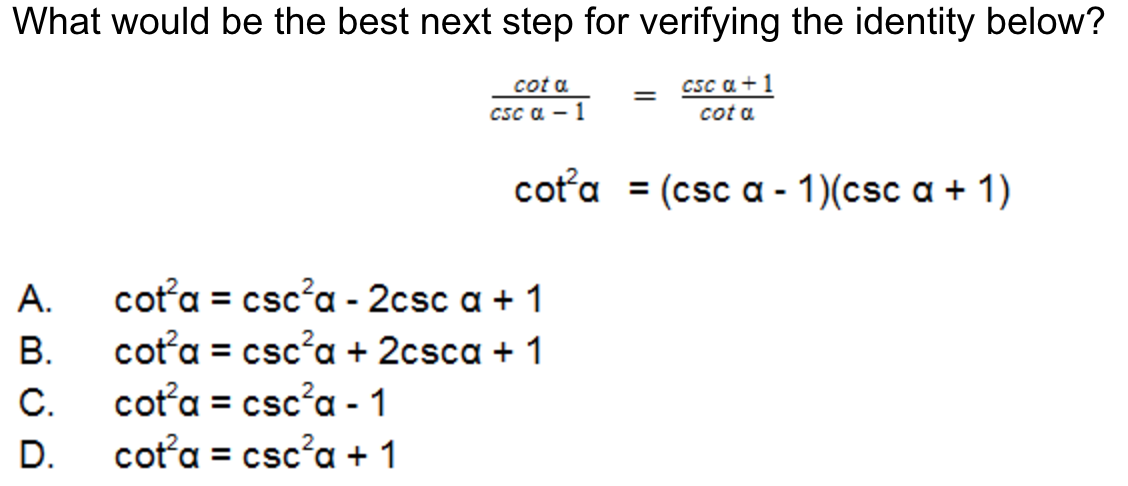 Solved What would be the best next step for verifying the | Chegg.com