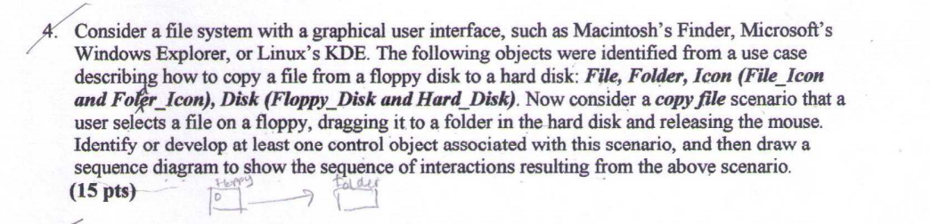 Solved Consider a file system with a graphical user | Chegg.com