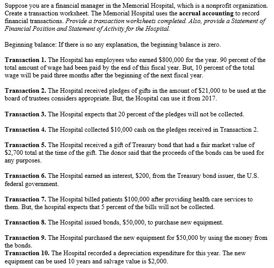 Solved Suppose you are a financial manager in the Memorial | Chegg.com