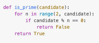 Solved Python Question 2a. is_prime: Re-write the | Chegg.com