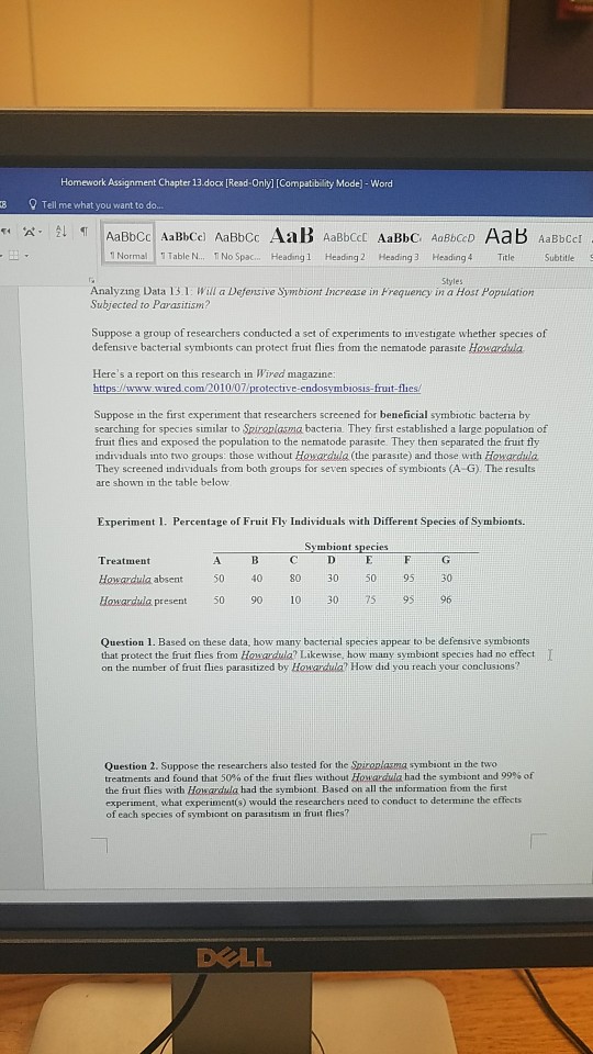 Solved Homework Assignment Chapter 13.docx IRead-Only] | Chegg.com