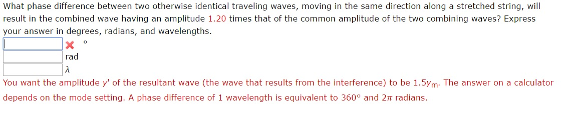 Solved What phase difference between two otherwise identical | Chegg.com