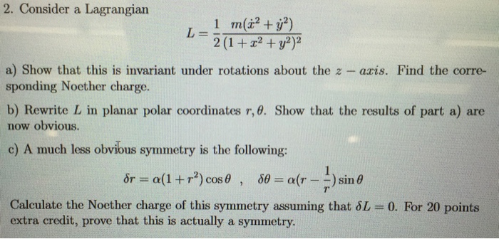 Solved Do I need to find the Euler-Lagrange equations for | Chegg.com