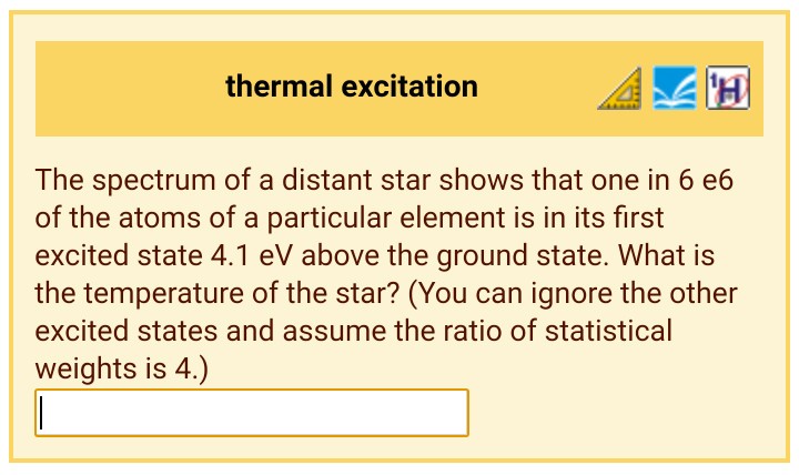 Solved thermal excitation The spectrum of a distant star | Chegg.com