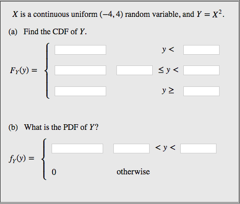 Solved X is a continuous uniform (-4, 4) random variable, | Chegg.com