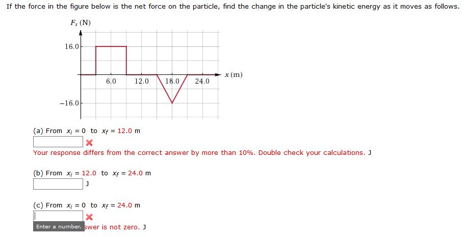 Solved If the force in the figure below is the net force on | Chegg.com