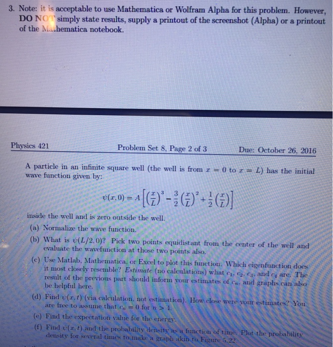 Solved A particle in an infinite square well (the well is | Chegg.com
