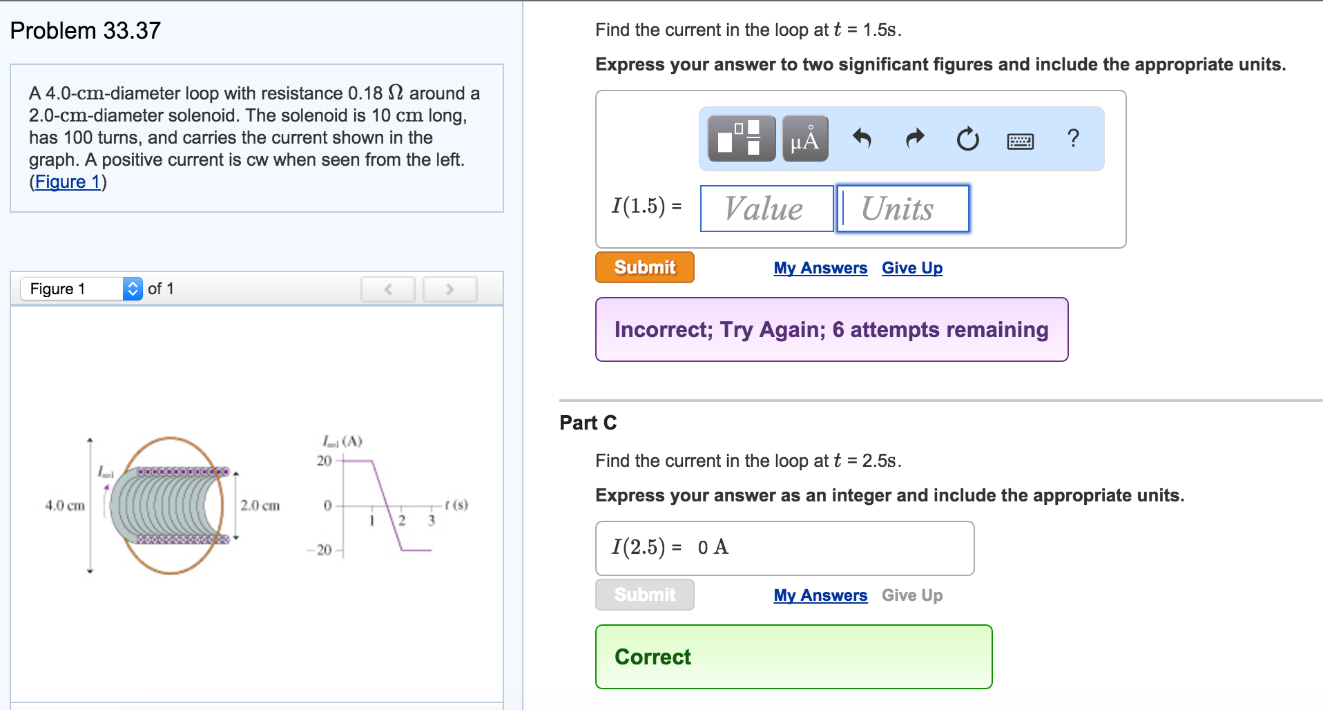 Solved A 4.0-cm-diameter loop with resistance 0.18 ? around | Chegg.com