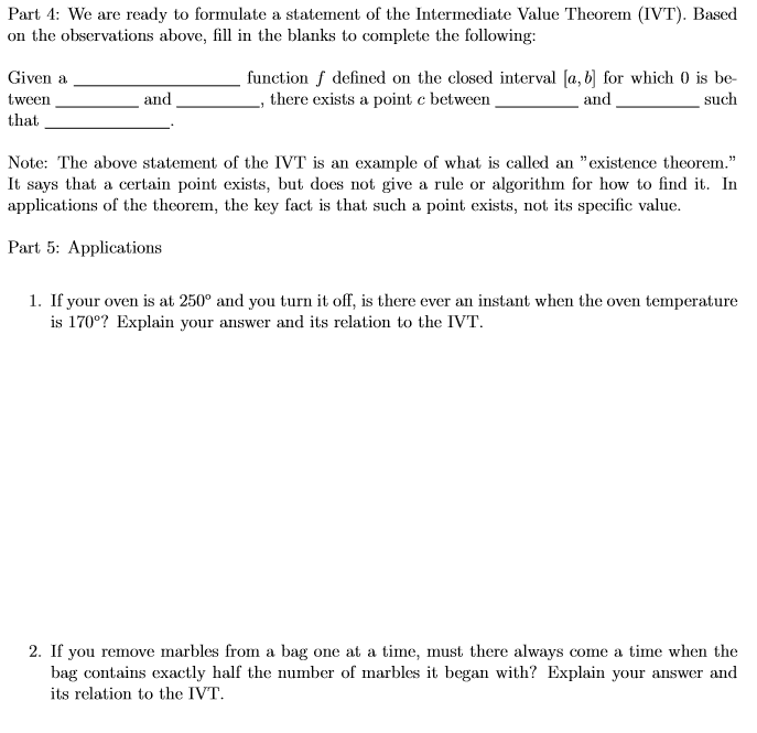 Solved Part 4: We are ready to formulate a statement of the | Chegg.com