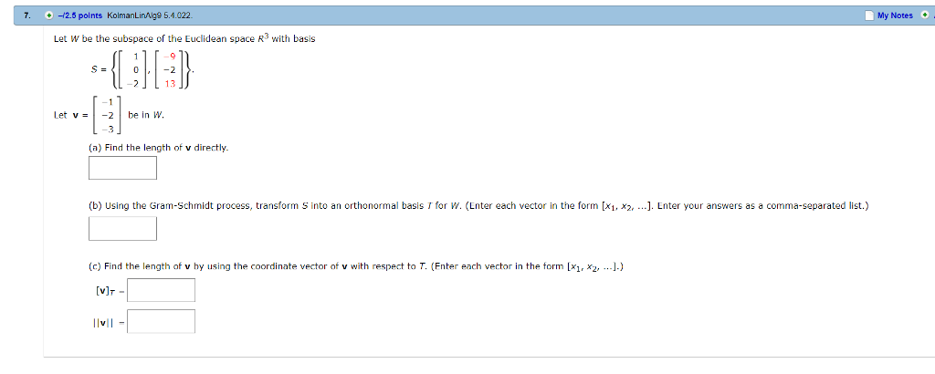Solved Let W be the subspace of the Euclidean space R3 with | Chegg.com