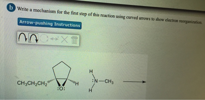 Solved Write a mechanism for the first step of this reaction | Chegg.com