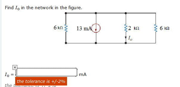 Solved Find Io in the network in the figure. 13 m MA 0 the | Chegg.com