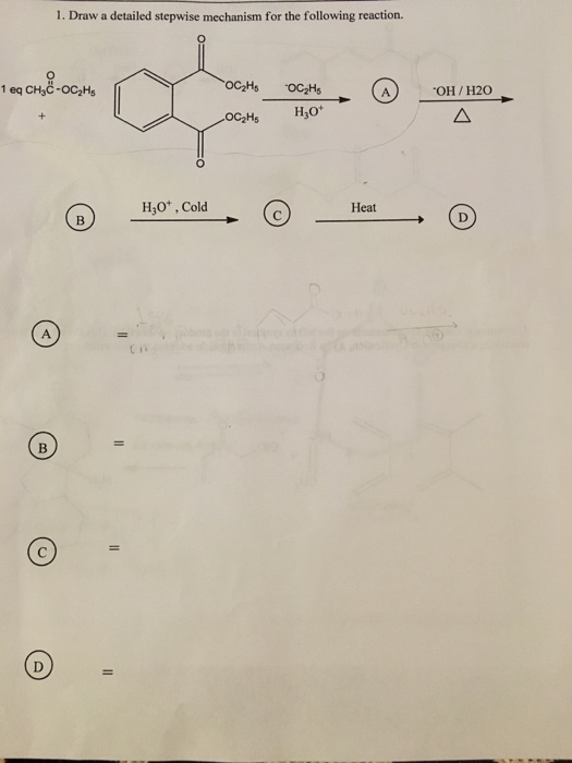 Solved Draw a detailed stepwise mechanism for the following | Chegg.com