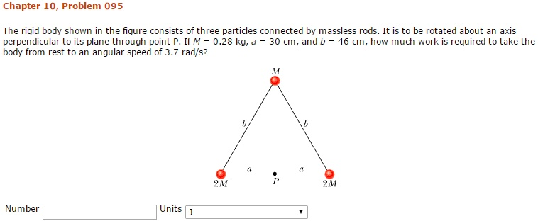 Solved Chapter 10, Problem 095 The rigid body shown in the | Chegg.com