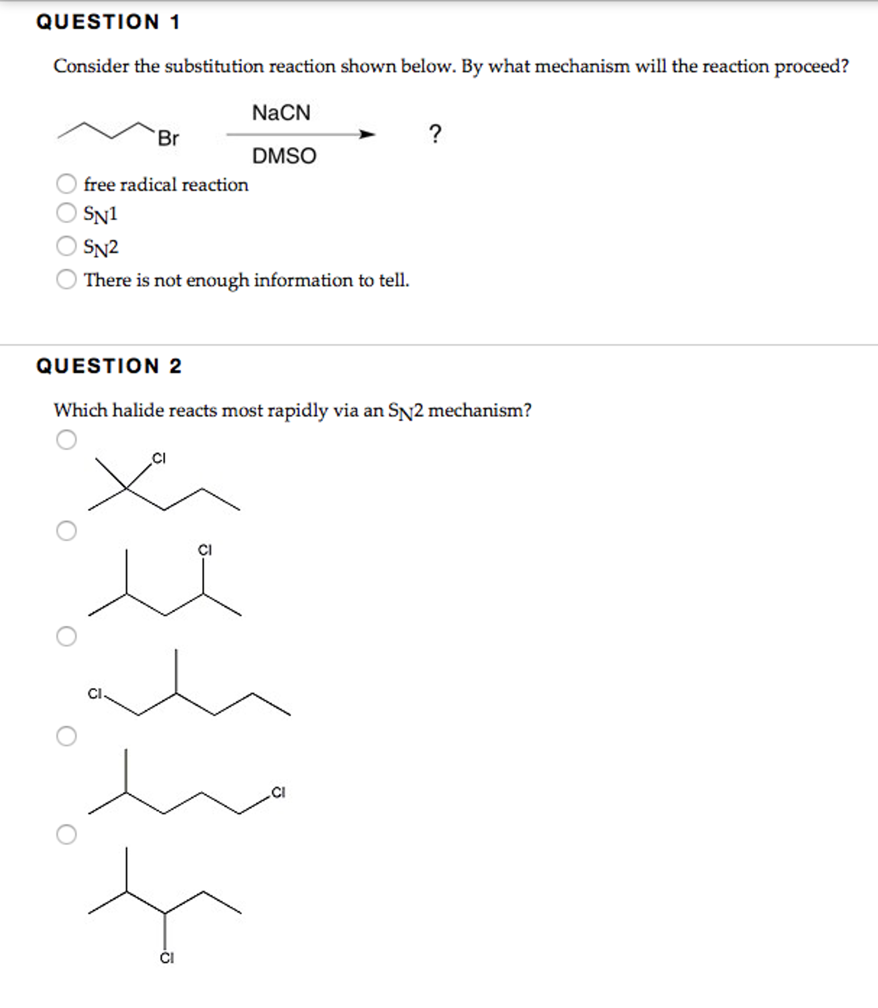 Solved Consider the substitution reaction shown below. By | Chegg.com
