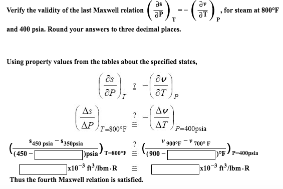 Solved Verify the validity of the last Maxwell relation | Chegg.com