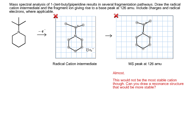 Solved Mass spectral analysis of 1-(tert-butyl)piperidine | Chegg.com Solved Mass spectral analysis of 1-(tert-butyl)piperidine | Chegg.com