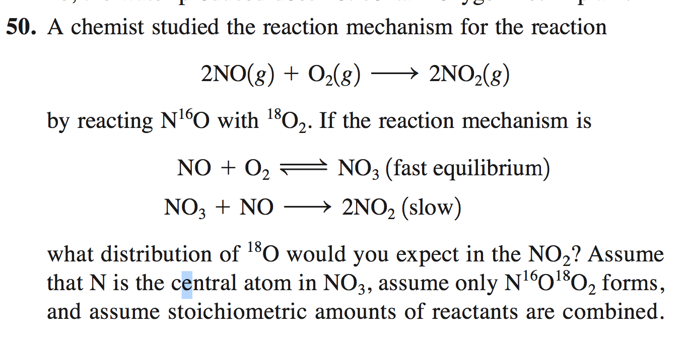 A chemist studied the reaction mechanism for the | Chegg.com