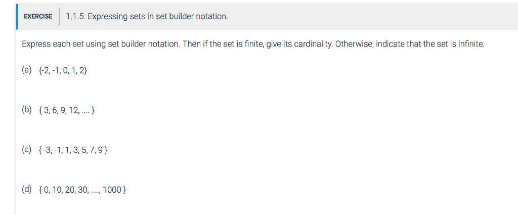 Solved Note This Is Chapter 1 Sets In Discrete