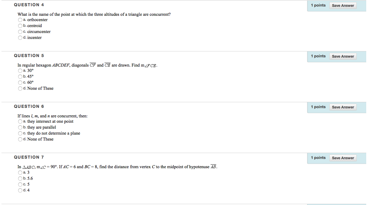 Solved I need help anwseing these simple geometry questions. | Chegg.com