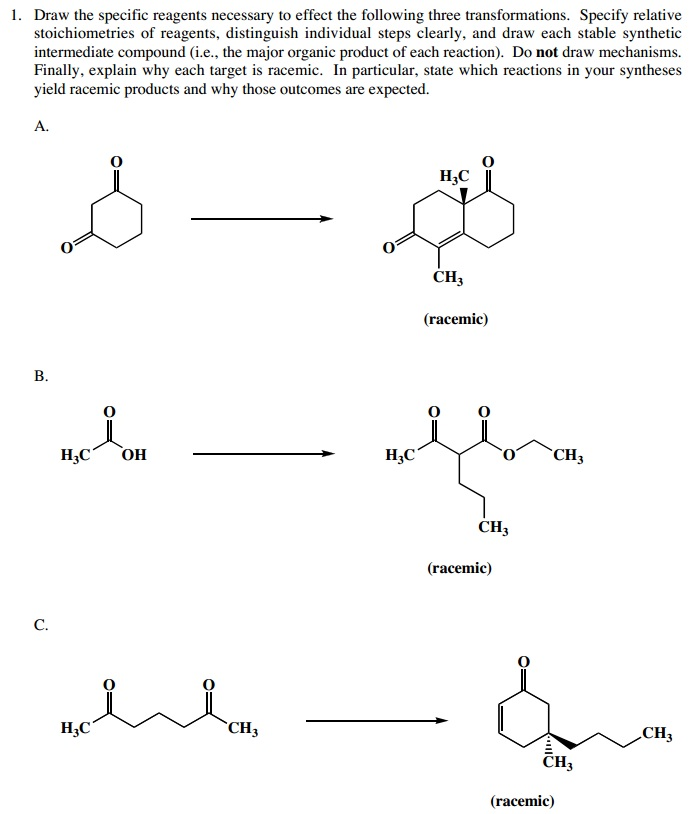 1 Draw The Specific Reagents Necessary To Effect The Chegg 1-draw-the-specific-reagents-necessary-to-effect-the-chegg