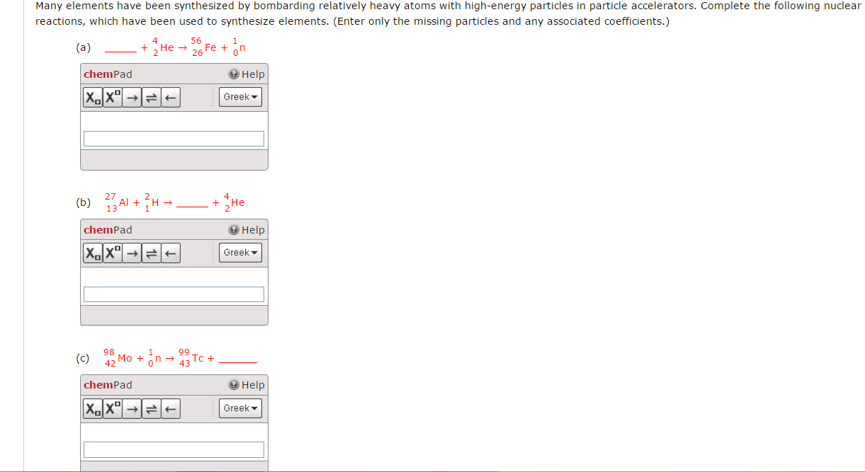 Solved Many elements have been synthesized by bombarding | Chegg.com Solved Many elements have been synthesized by bombarding | Chegg.com