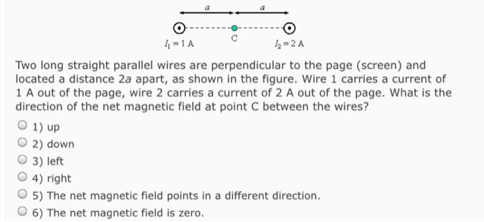 Solved Two long straight parallel wires are perpendicular | Chegg.com