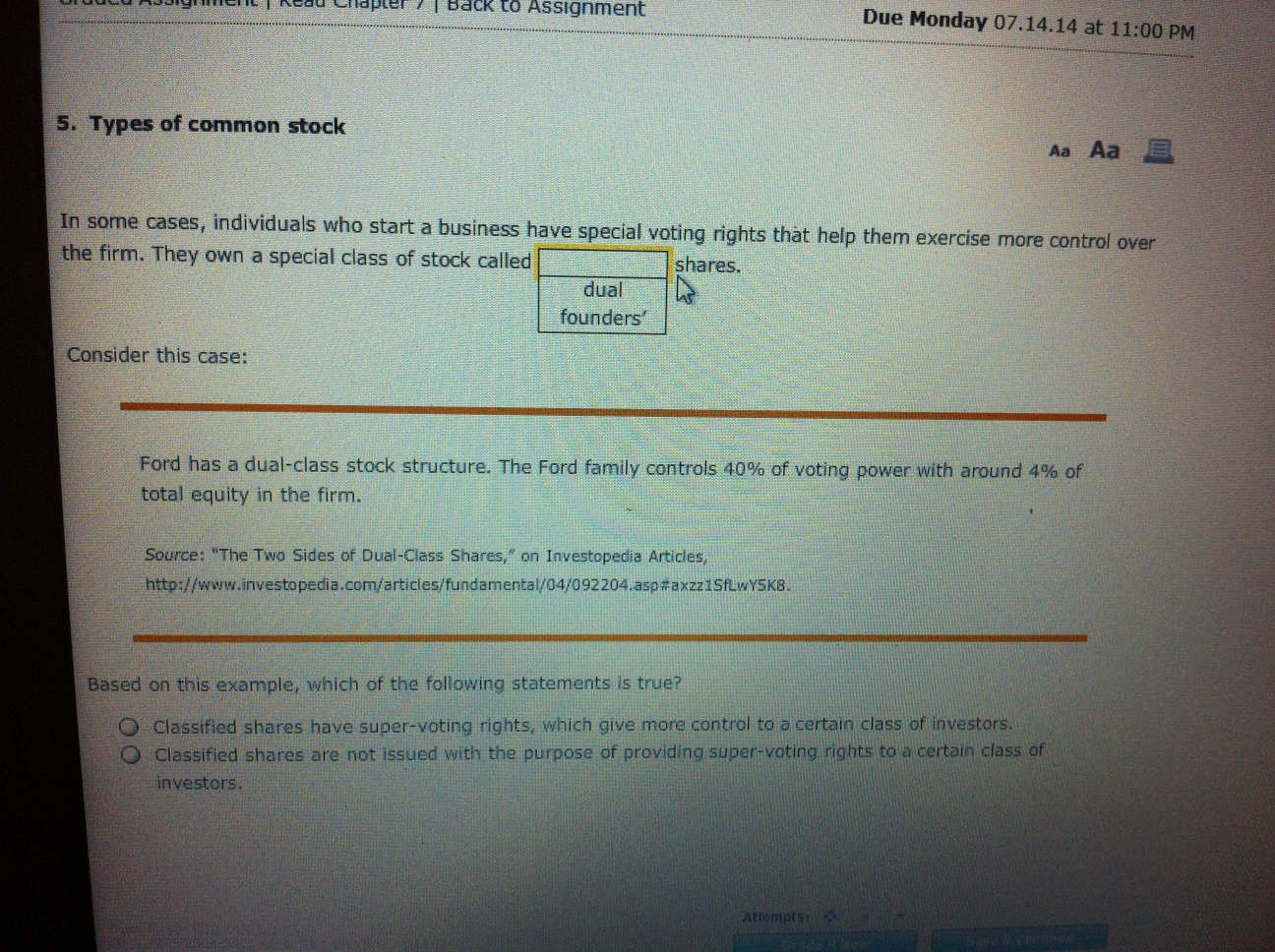 The formula for the valuation of a share of preferred | Chegg.com