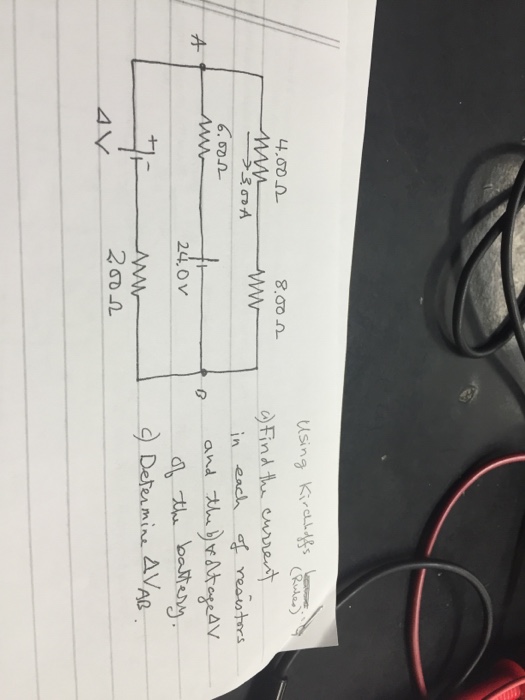 Solved Using Kirchhoff's(Rules) Find the current in each | Chegg.com