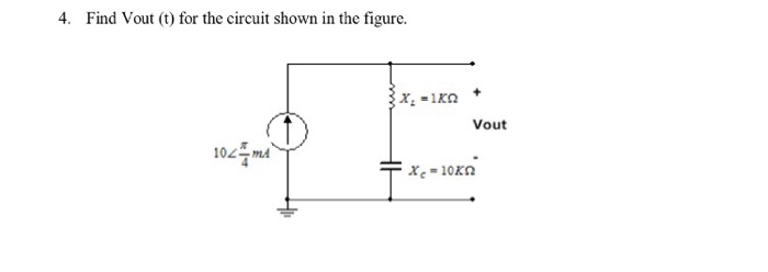 Solved Find Vout (t) for the circuit shown in the figure. | Chegg.com
