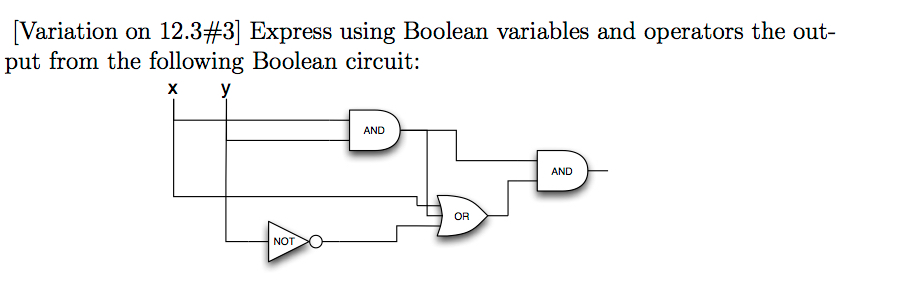 Solved Variation on 12.3#3] Express using Boolean variables | Chegg.com