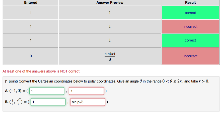 Solved Entered Answer Preview Result correct incorrect | Chegg.com
