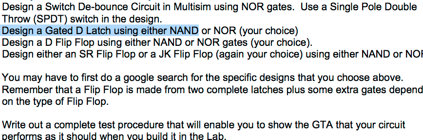Solved Design A Switch De Bounce Circuit In Multisim Using
