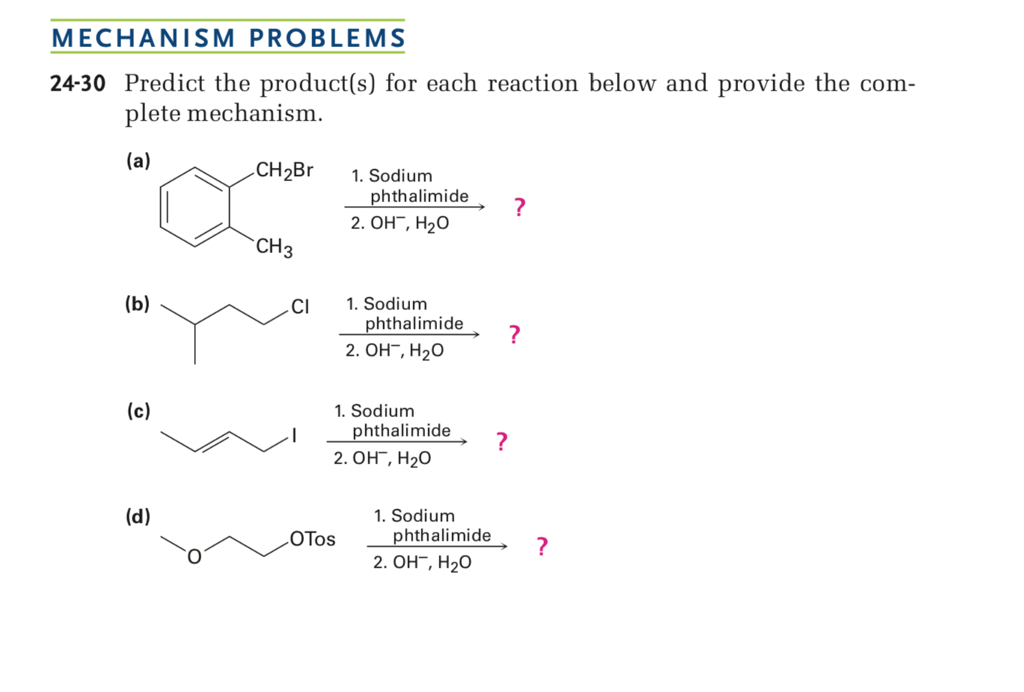 Solved MECHANISM PROBLEMS 24-30 Predict the product(s) for | Chegg.com