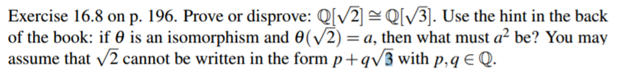 Solved Exercise 16.8 on p. 196. Prove or disprove: | Chegg.com