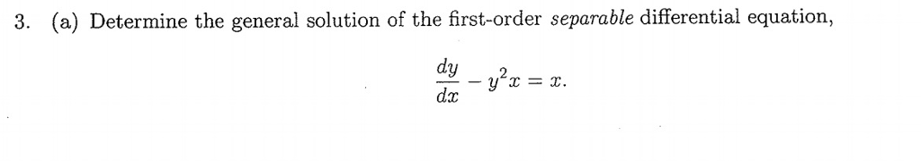 Solved 3 A Determine The General Solution Of The